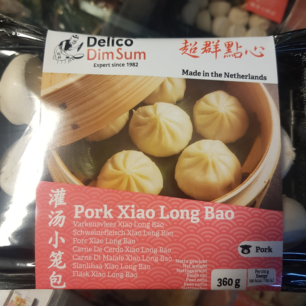 Dim Sum Fläsk Xiaolong bun 360g, Delico – asienlivs