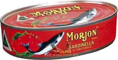 Sardiner i tomatsås 215g, Morjon Brand – asienlivs