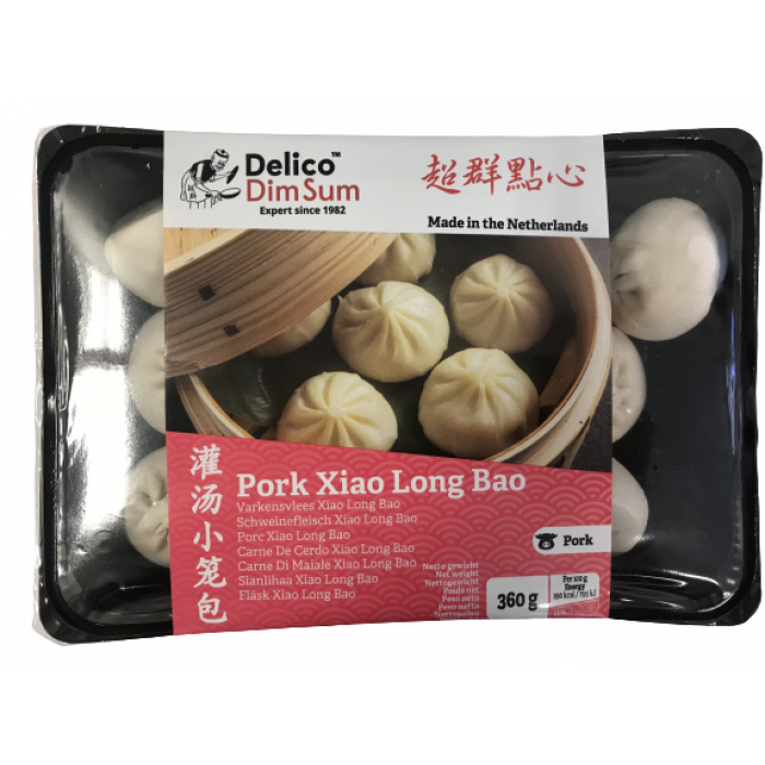 Dim Sum Fläsk Xiaolong bun 360g, Delico – asienlivs